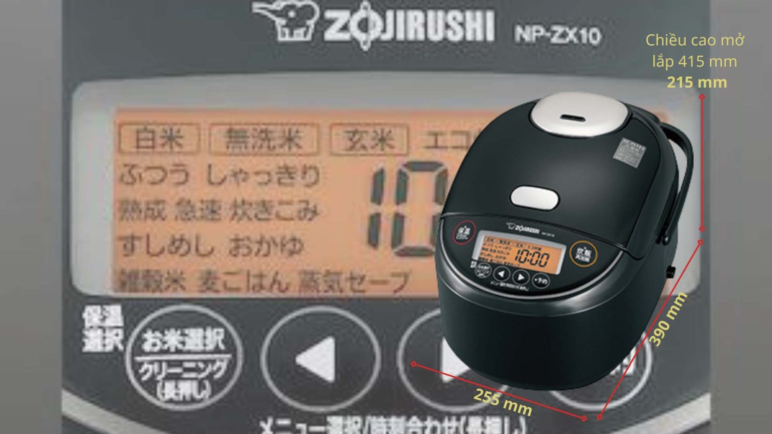 Nồi cơm điện Zojirushi NP-ZX10 1.0L